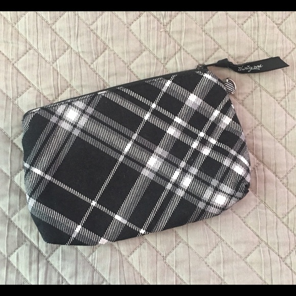 thirty-one | Bags | Thirtyone Mini Pouch In Plaid Black White | Poshmark